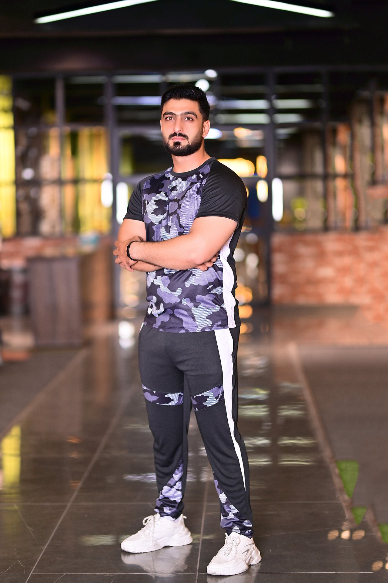 Camo Gym Active Tracksuit | Sportswear Tracksuits | Gym wear Track Suit