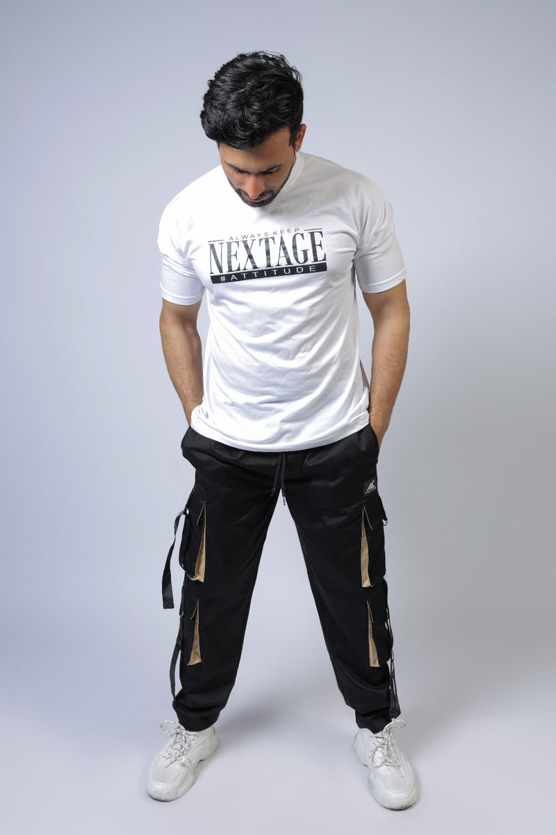 Nextage Slogan Cargo Tracksuit - Cargo tracksuit - Cargo Pants Sets