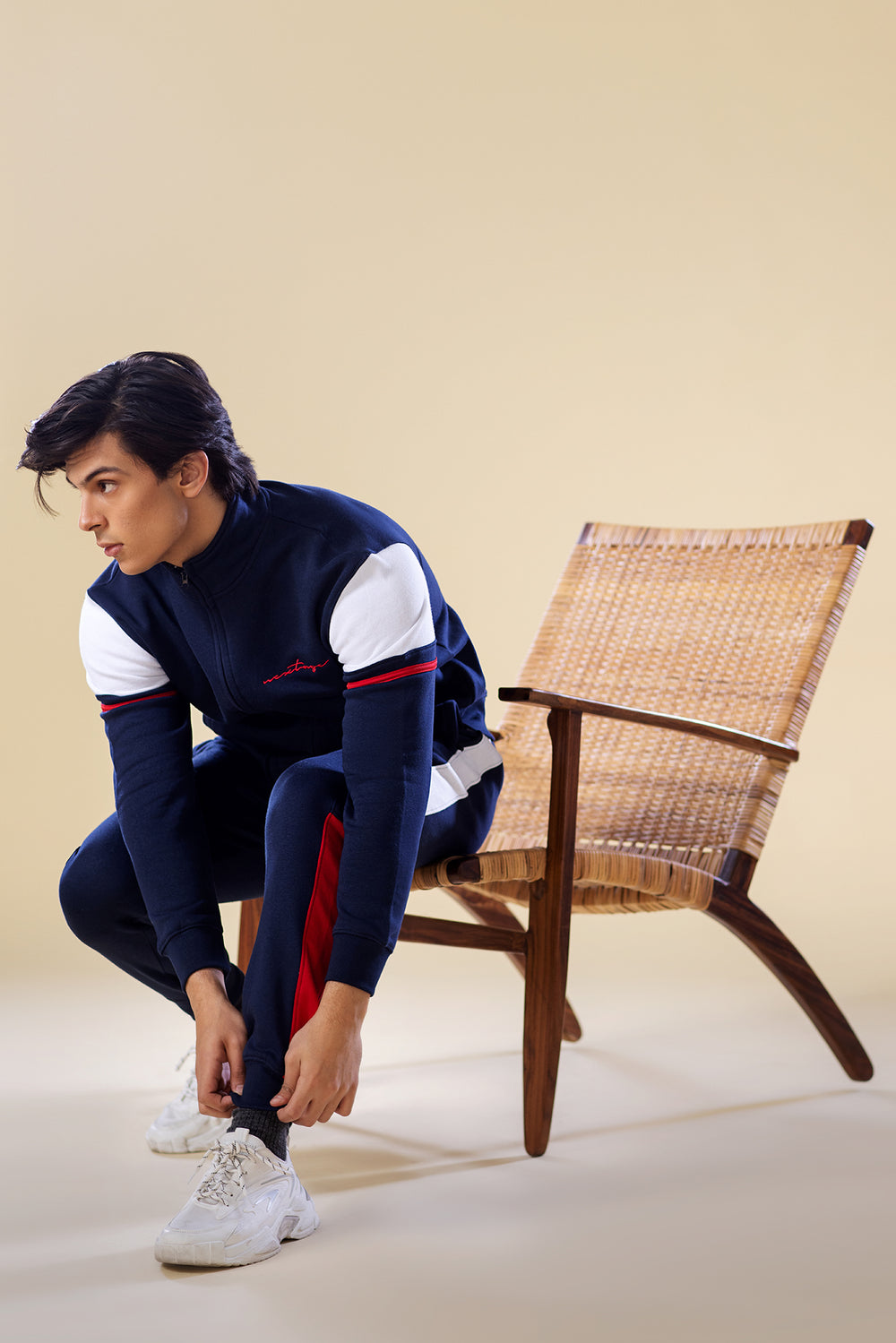 Nextage Essentials Navy Blue Winter Tracksuit - Winter Track Suit For Men