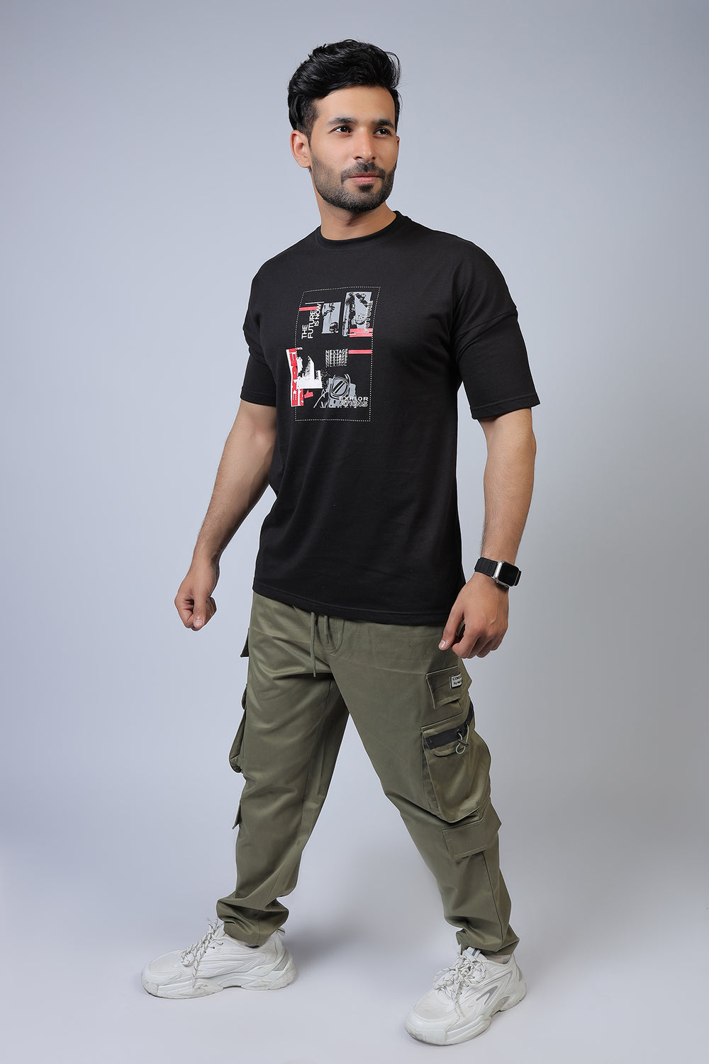 Olive Multi Pockets Cargo Tracksuit - Men's Cargo Tracksuit - Nextage
