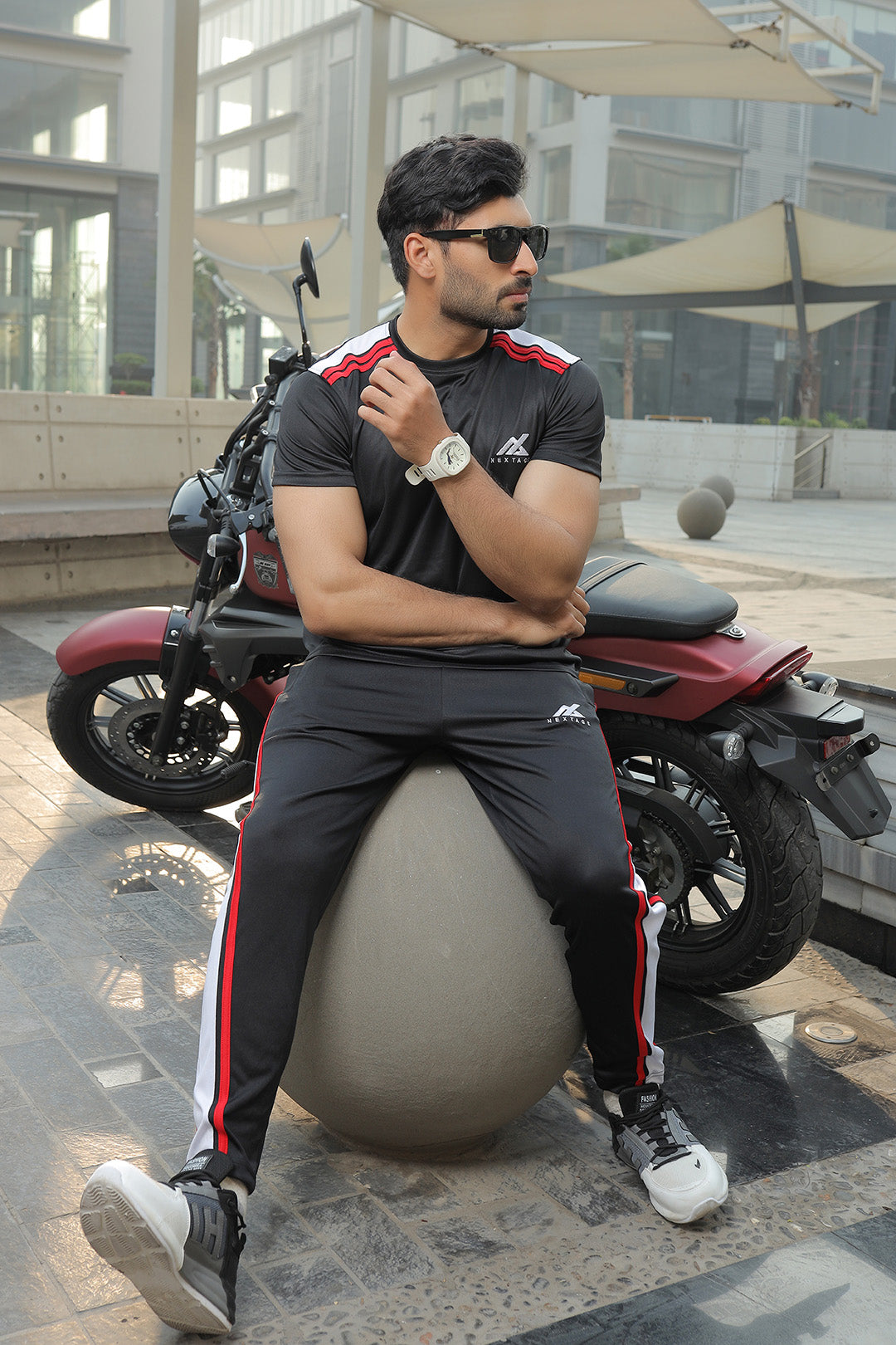 Elite Jet Black Tracksuit - Summer Tracksuit for Men - Sports Tracksuit ...